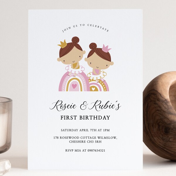 Twin First Birthday - Etsy