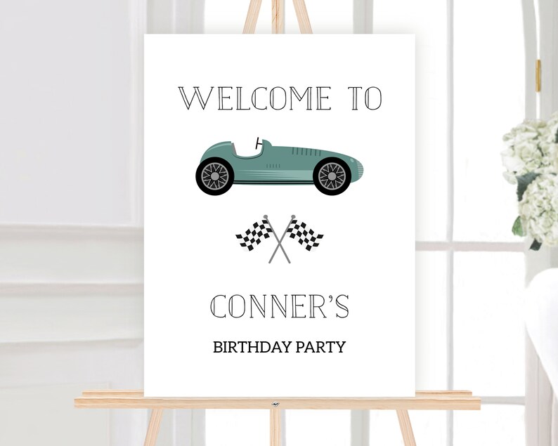 Two Fast Birthday Sign Race Car Birthday Welcome Sign Growing - Etsy