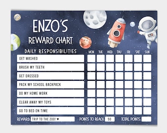 Rocket Reward Chart - Etsy