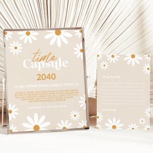 Daisy Time Capsule Matching Note Cards Daisy Time Capsule Sign Daisy 1 ...