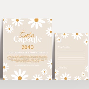 Groovy Daisy Welcome Sign, Editable Retro Daisy Birthday Sign, First ...