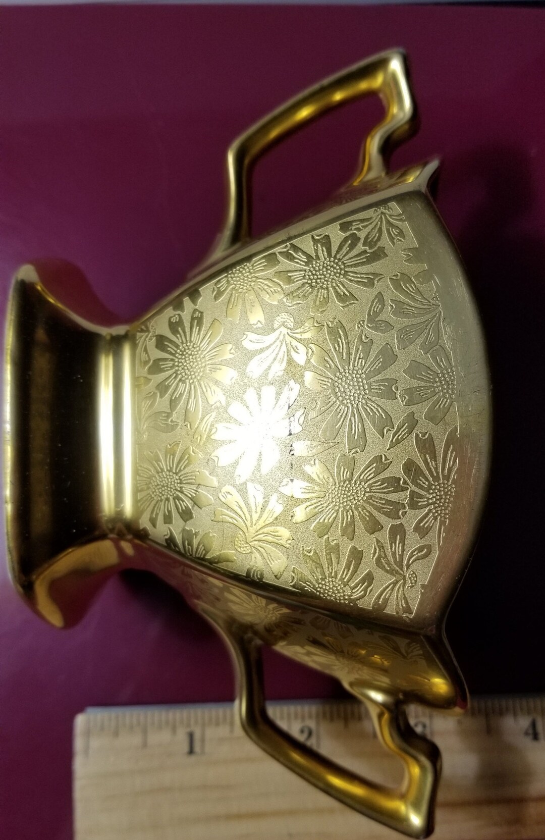 Vintage Pickard Rose and Daisy 24K Gold Gilded Porcelain Sugar Bowl - Etsy