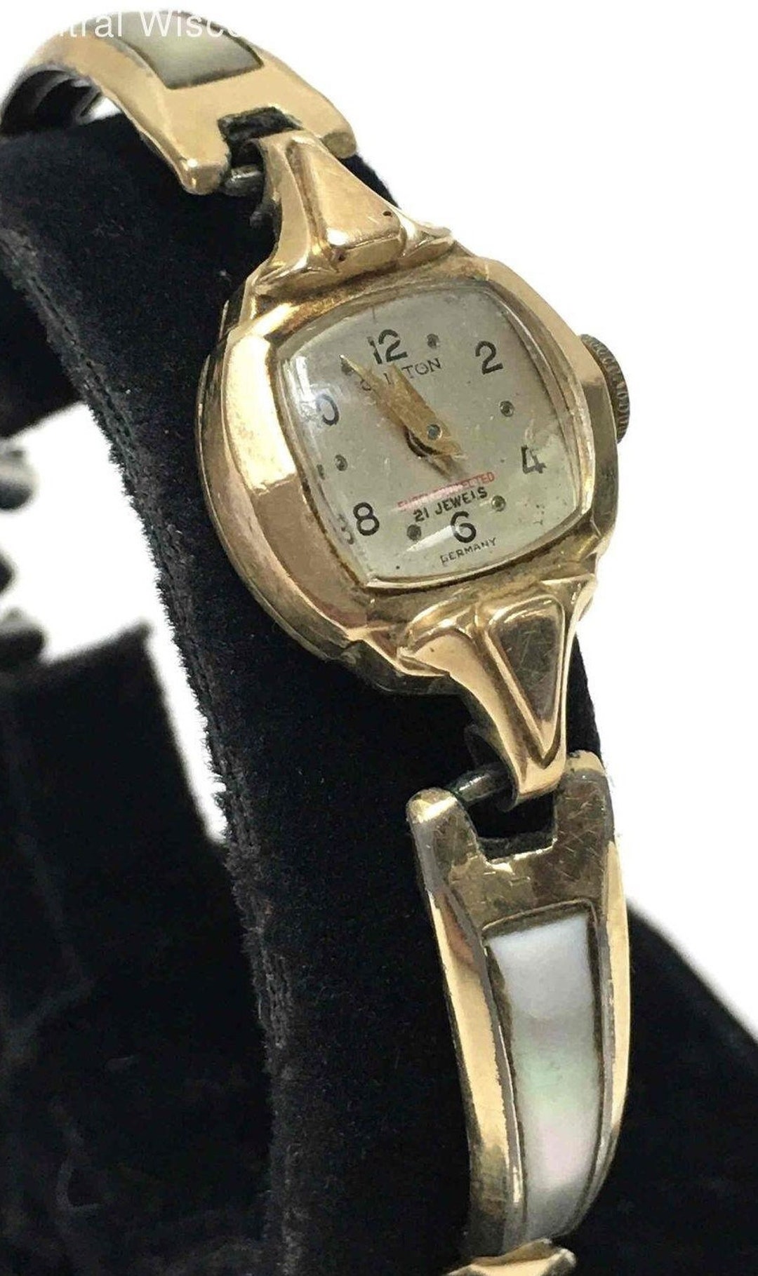 14K Gold Vintage Mechanical Clinton Watch Co. Ladies Watch 21jewels ...