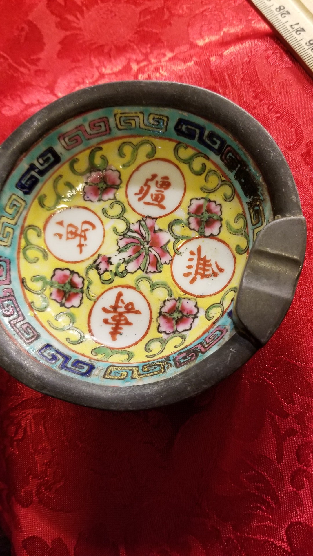 Vintage ACF Ashtray Japanese Porcelain Ware Decorated in Hong Kong ...