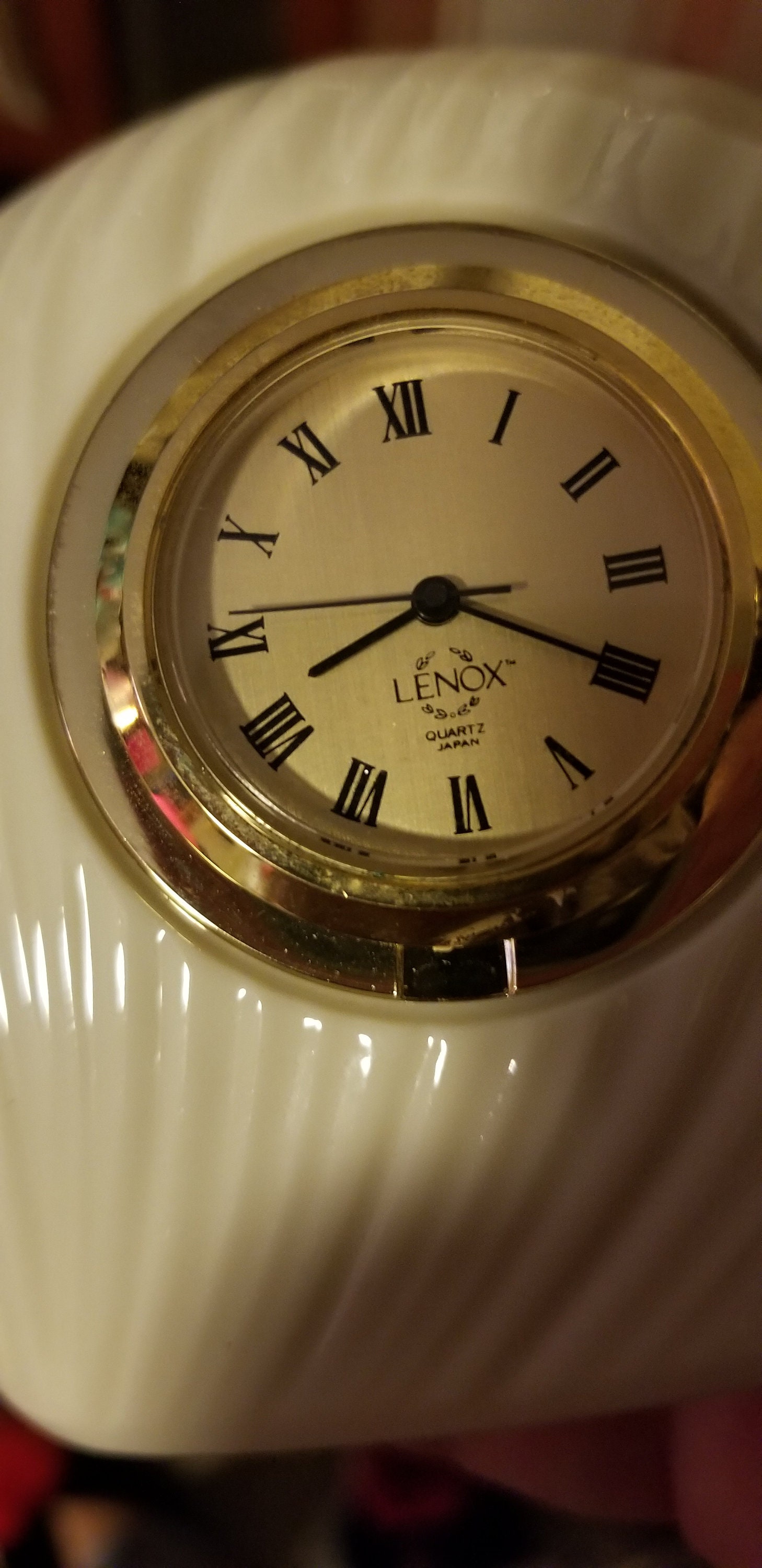 Lenox Porcelain Desk Clock Keeps Timenew Battery - Etsy
