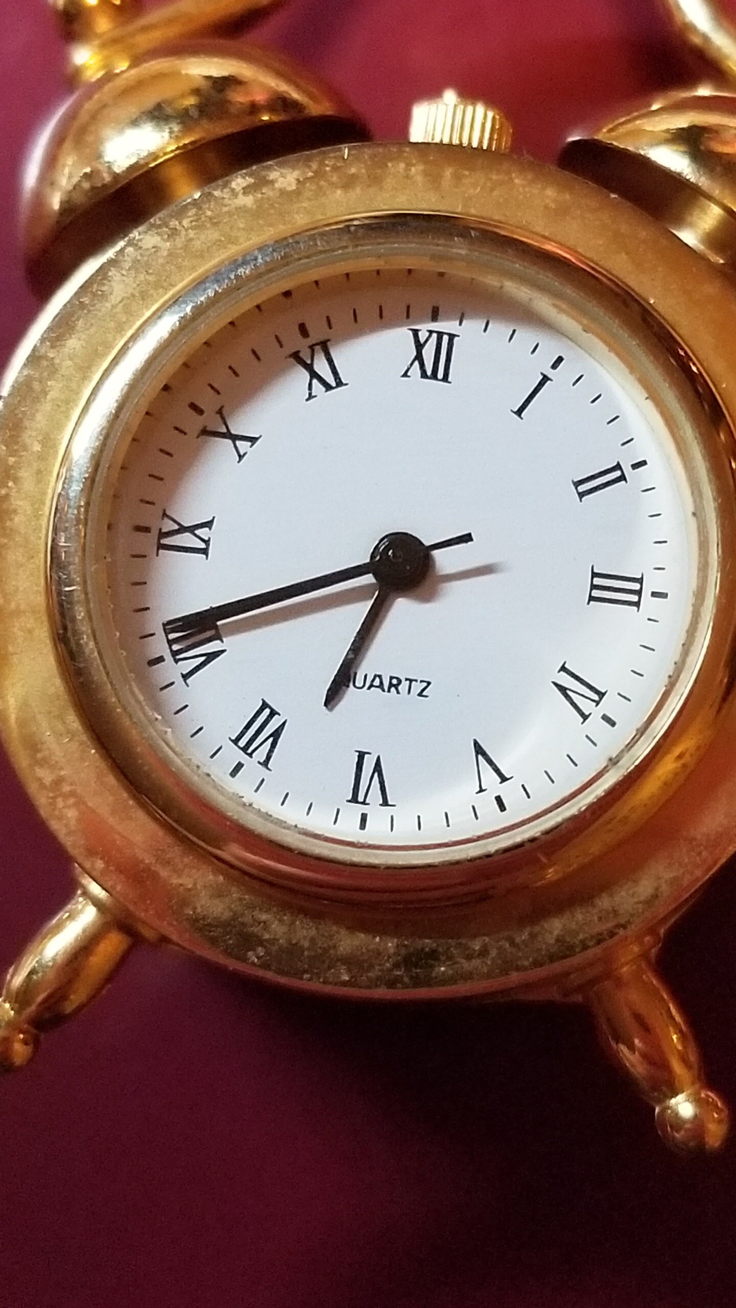 Solid Brass Quartz Desk Clock - Runs,new Battery - Etsy