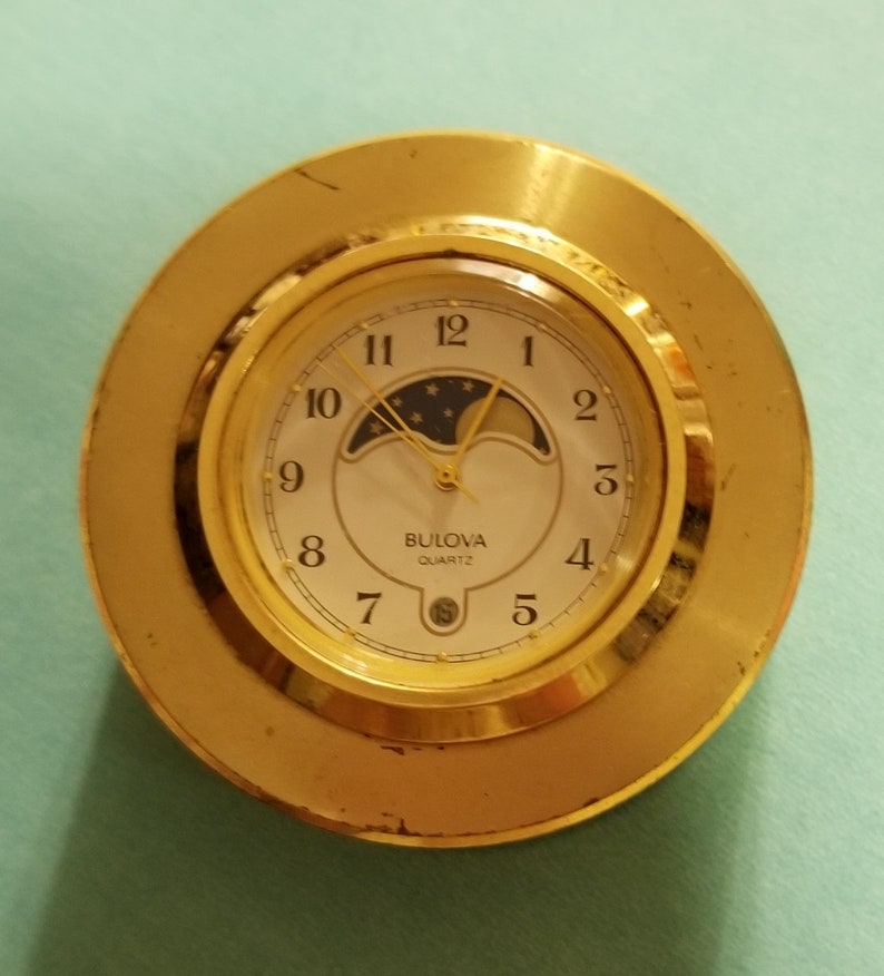 Bulova Quartz Desk Clock - Keeps Time, New Battery - Etsy