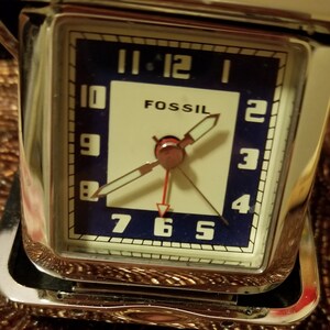 Vintage Fossil Alarm Clock 2.5 " - Runs, Keeps Time - Etsy