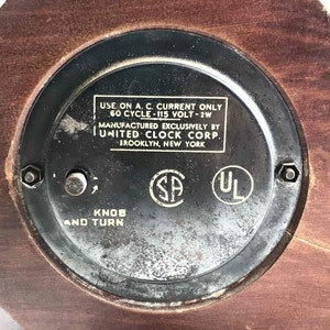 Vintage United Clock Corp Ballerina Electric Clock Model 870 - Etsy