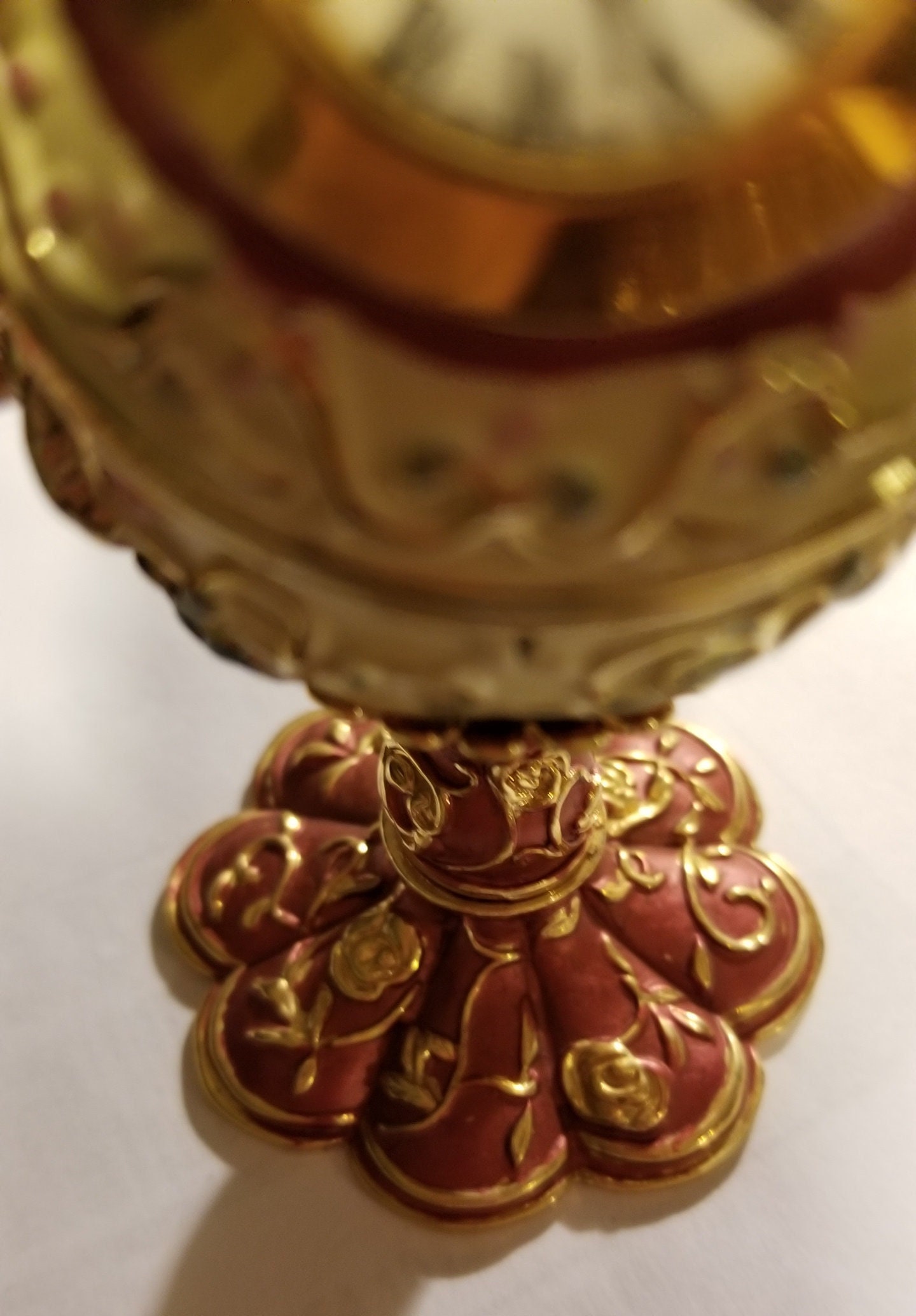 Enamel Solid Brass Quartz Desk Clock - Keeps Time, New Battery - Etsy