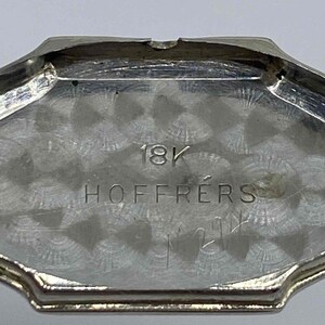 18K Gold Vintage Art Deco Hoffrers Swiss Watch 15 Jewels- Sapphire ...