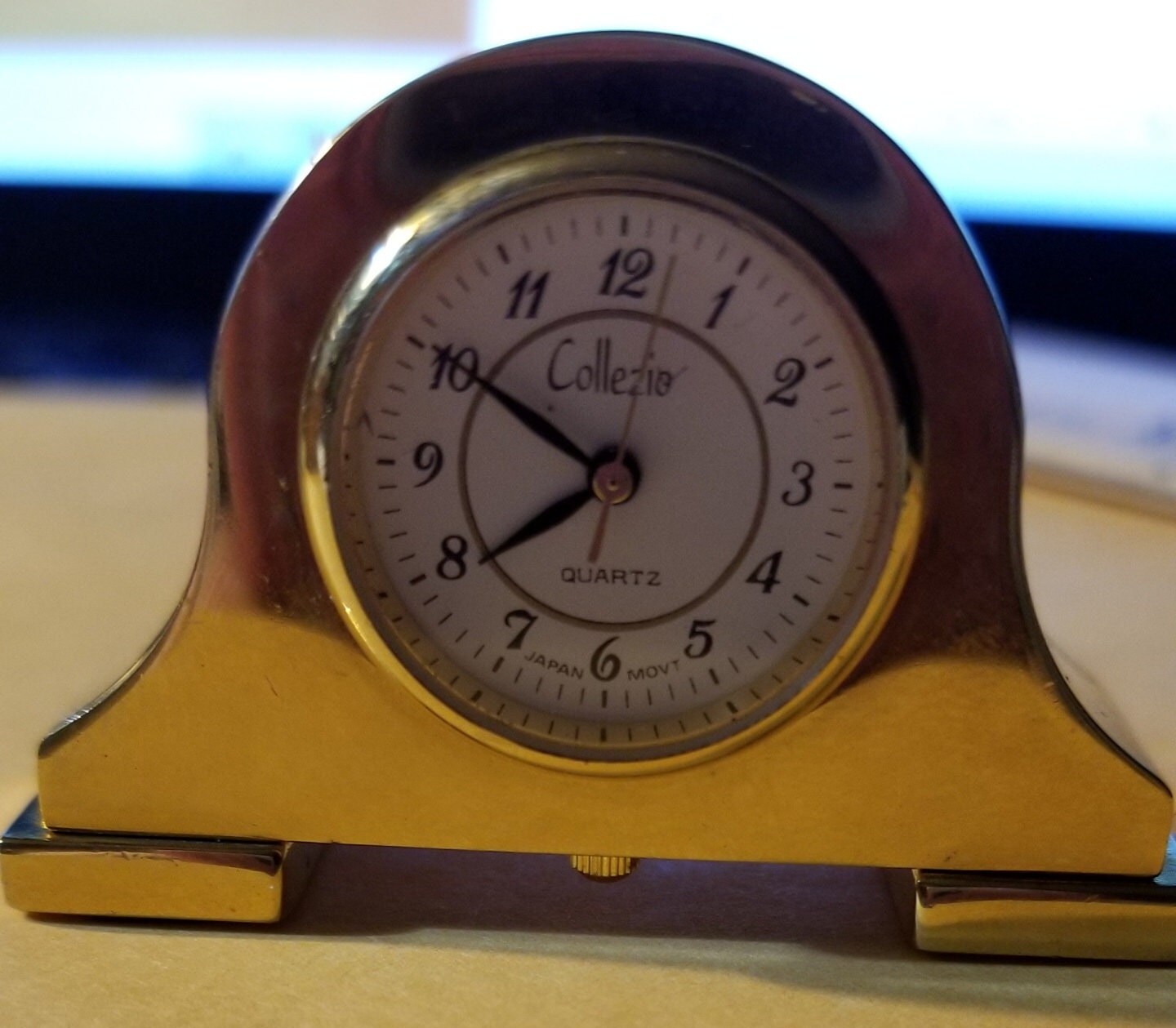 Small Brass collezio Desk Top Novelty Clock Runs, Keeps Time, New ...
