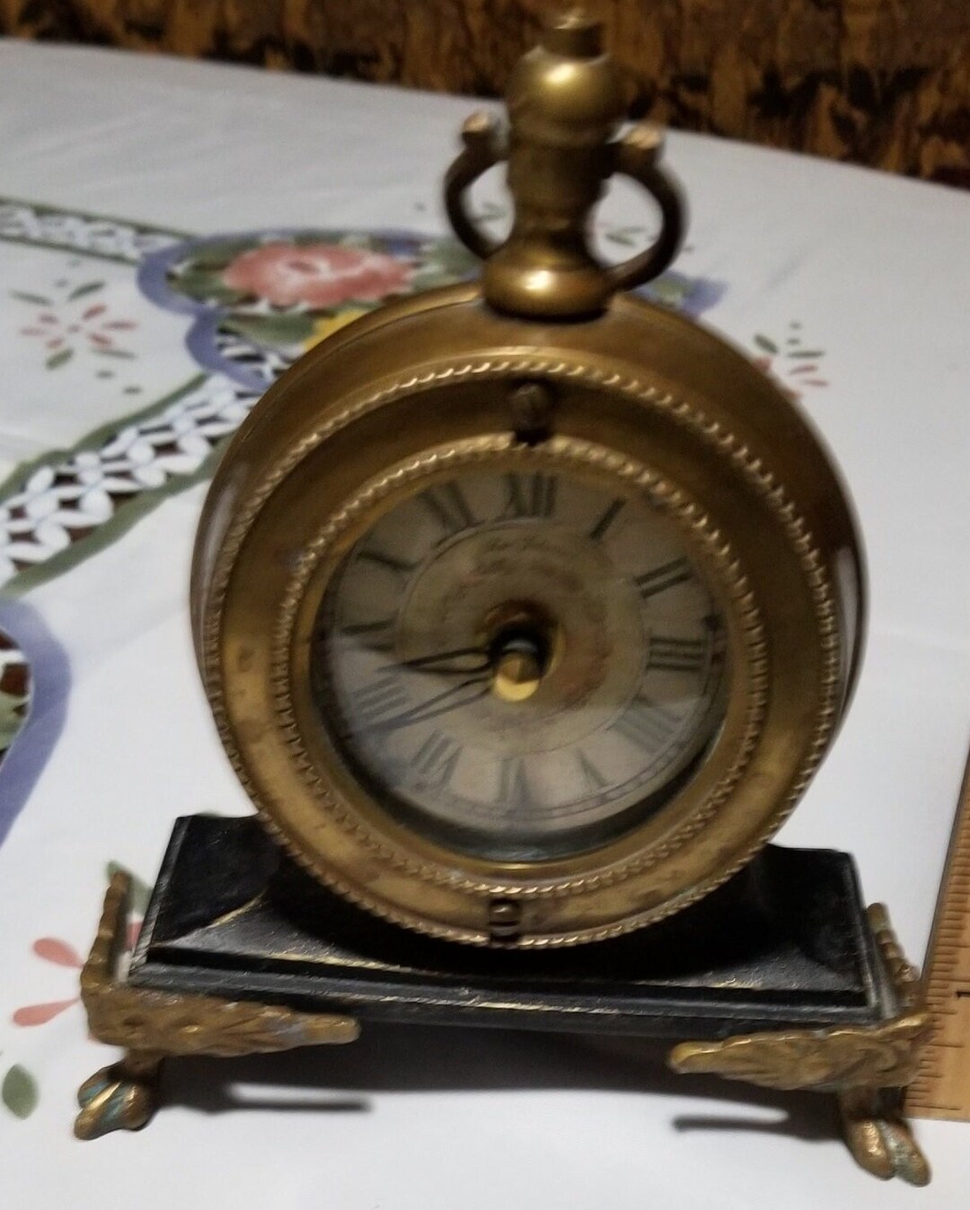 Vintage Rue Juliette Timeworks.inc Beverley California Brass Quartz ...