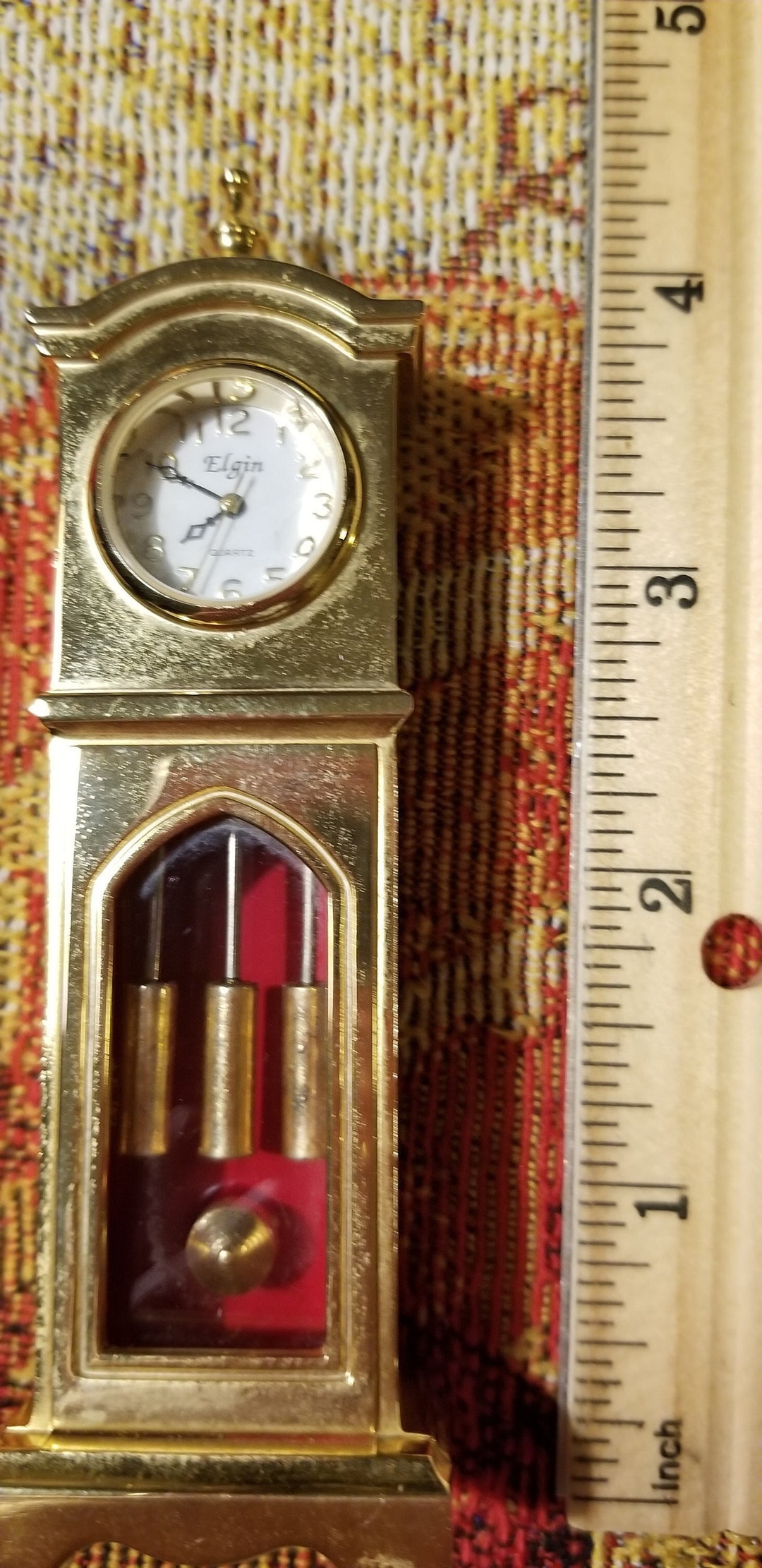 Solid Brass Quartz Desk Clock- Keeps Time,new Battery - Etsy