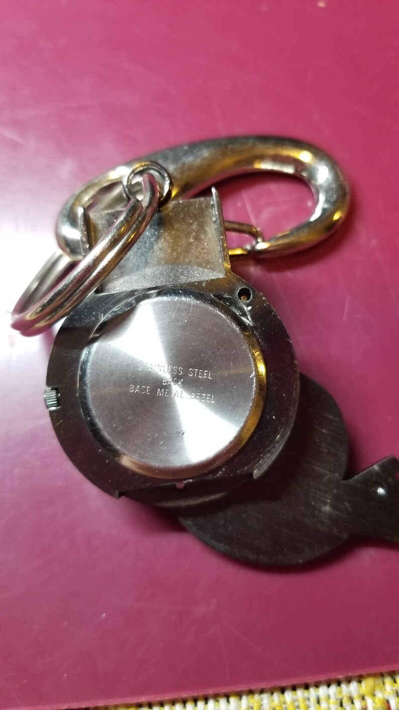 Keychain Quartz Clock - Runs,new Battery - Etsy