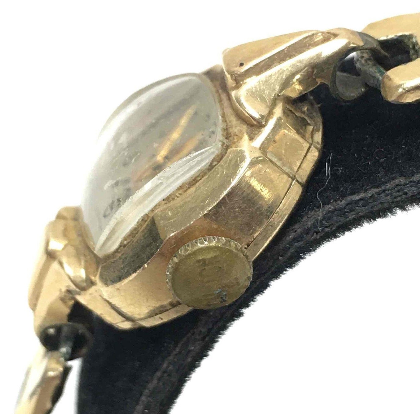 14K Gold Vintage Mechanical Clinton Watch Co. Ladies Watch 21jewels ...