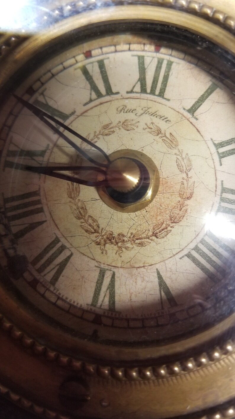 Vintage Rue Juliette Timeworks.inc Beverley California Brass Quartz ...