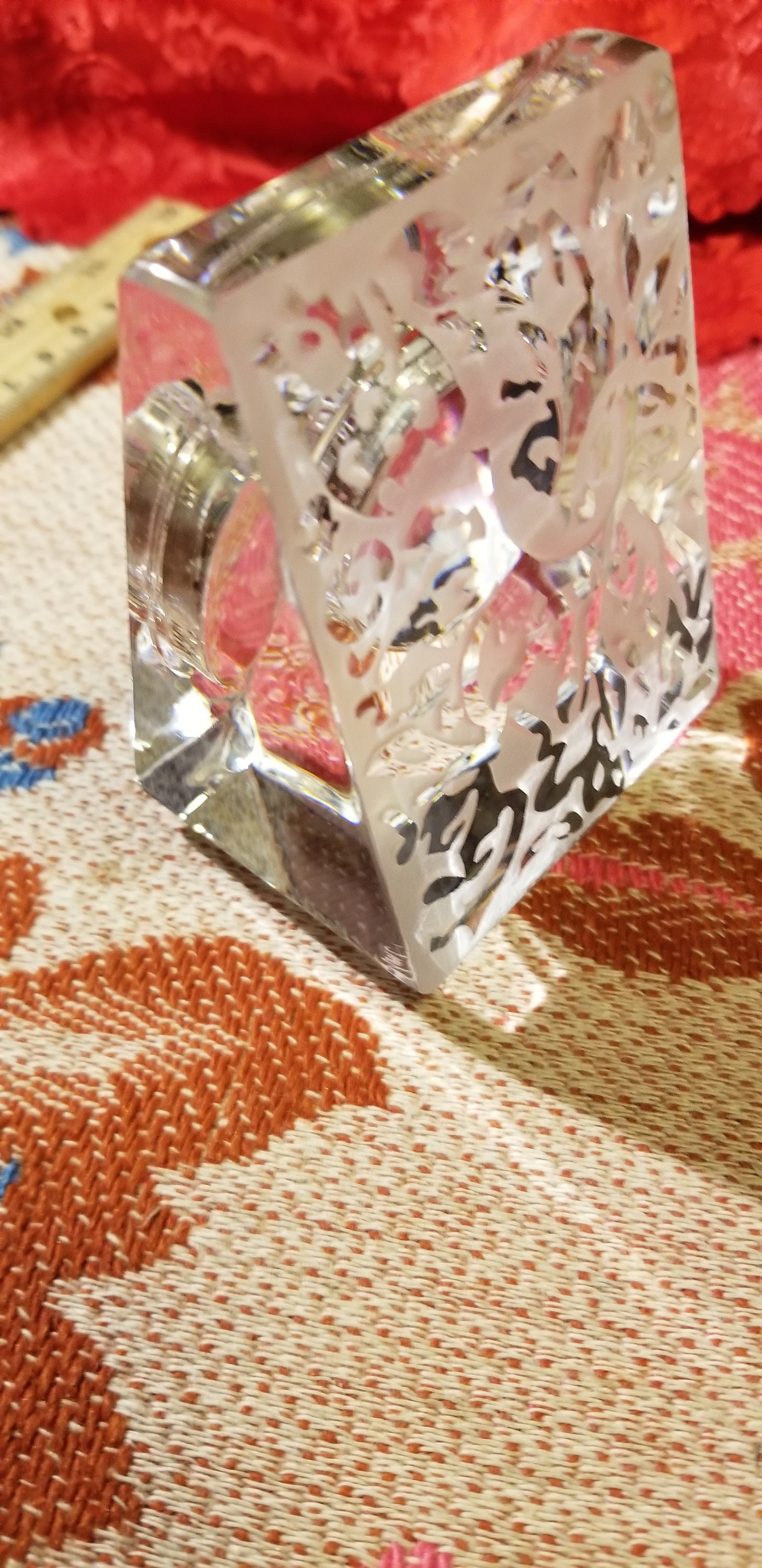 Mikasa Elite Crystal Quartz Desk Clock Runskeeps Timenew - Etsy