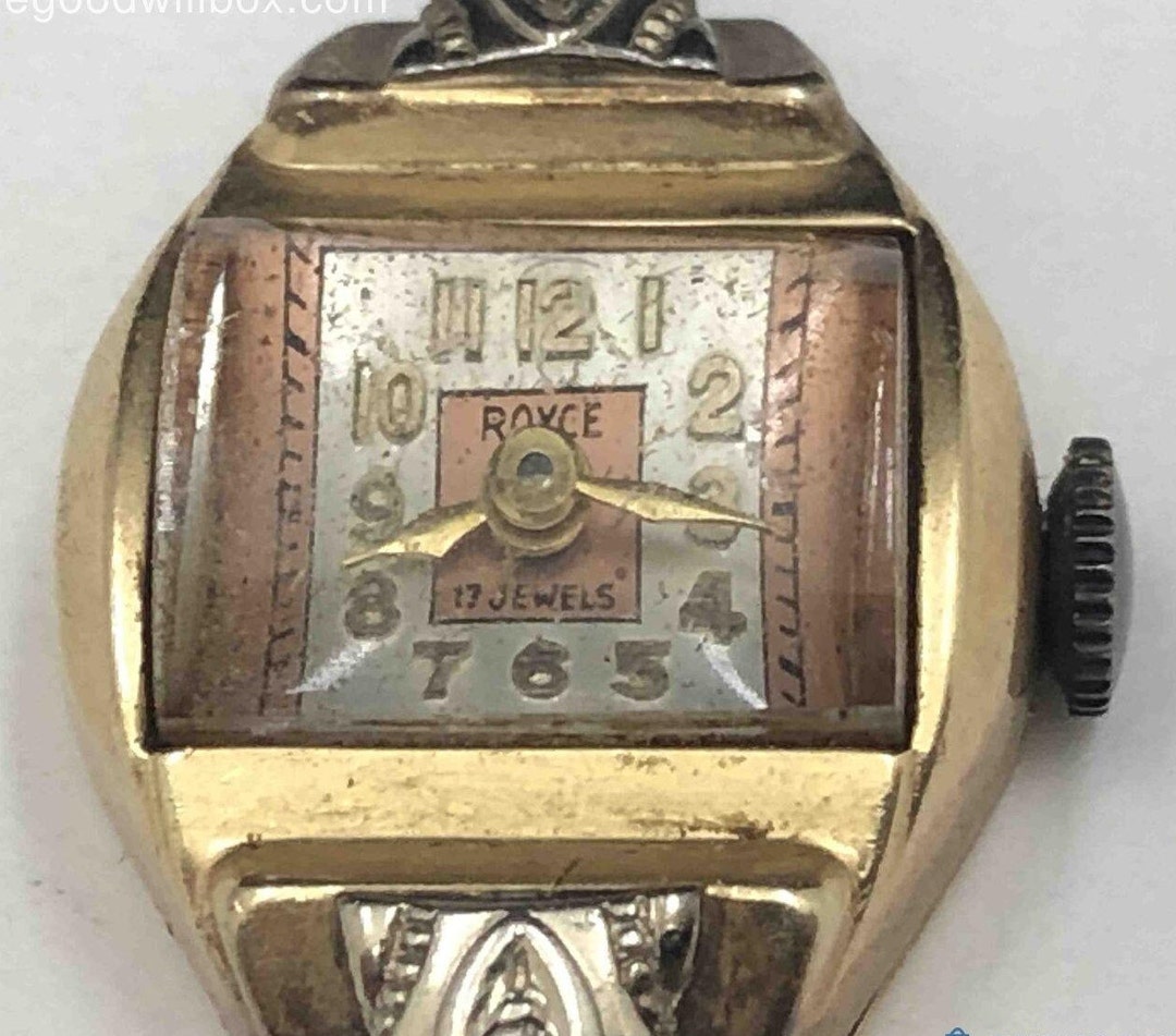 Antique 14K Gold & Diamond Royce 17 Jewels Watch 7.50gr.-not Runs. - Etsy