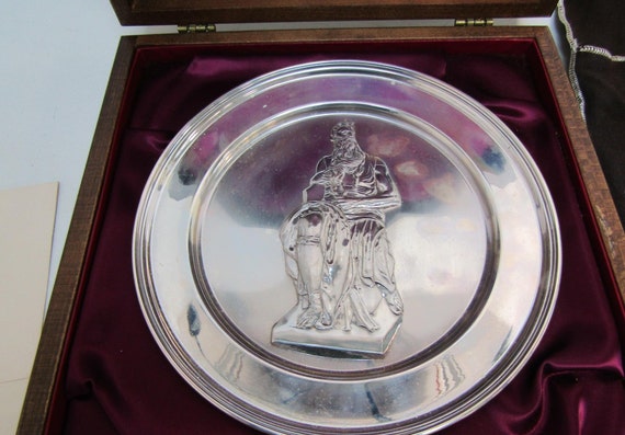 The Danbury Mint Moses by Michelangelo Sterling Silver Plate - Etsy