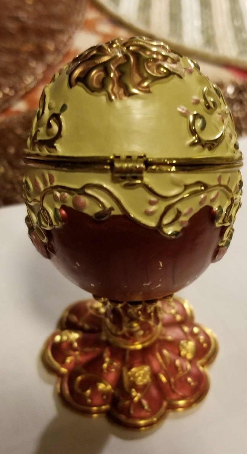 Enamel Solid Brass Quartz Desk Clock - Keeps Time, New Battery - Etsy