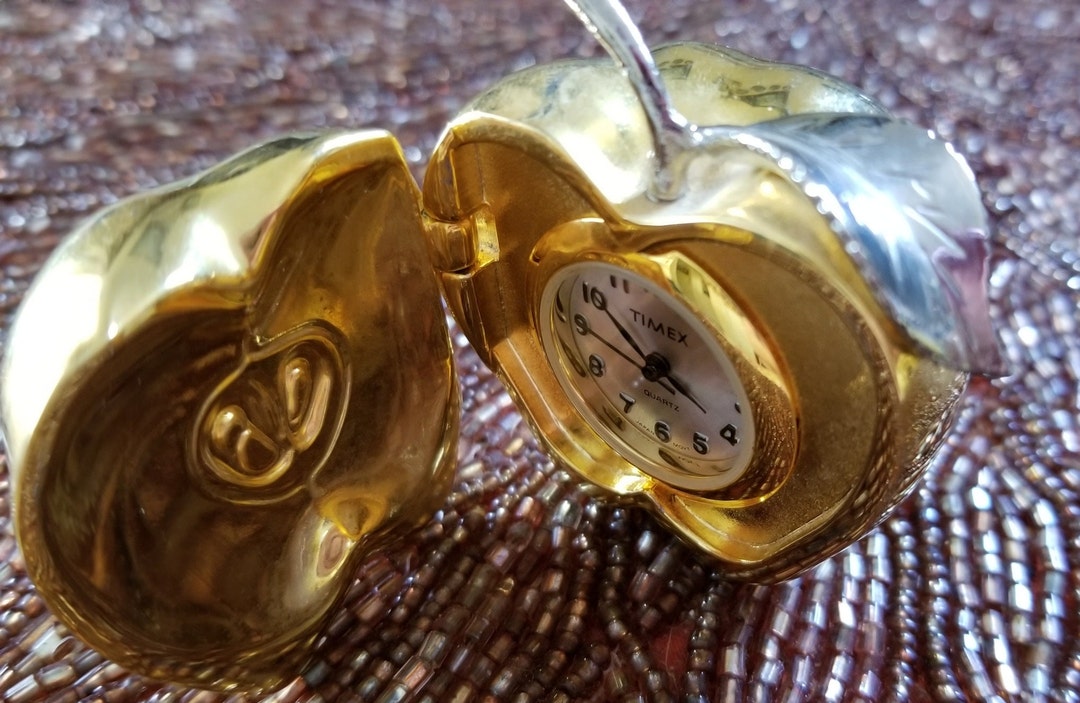 Timex Small Solid Brass Desk Clock Keeps Time, New Battery - Etsy