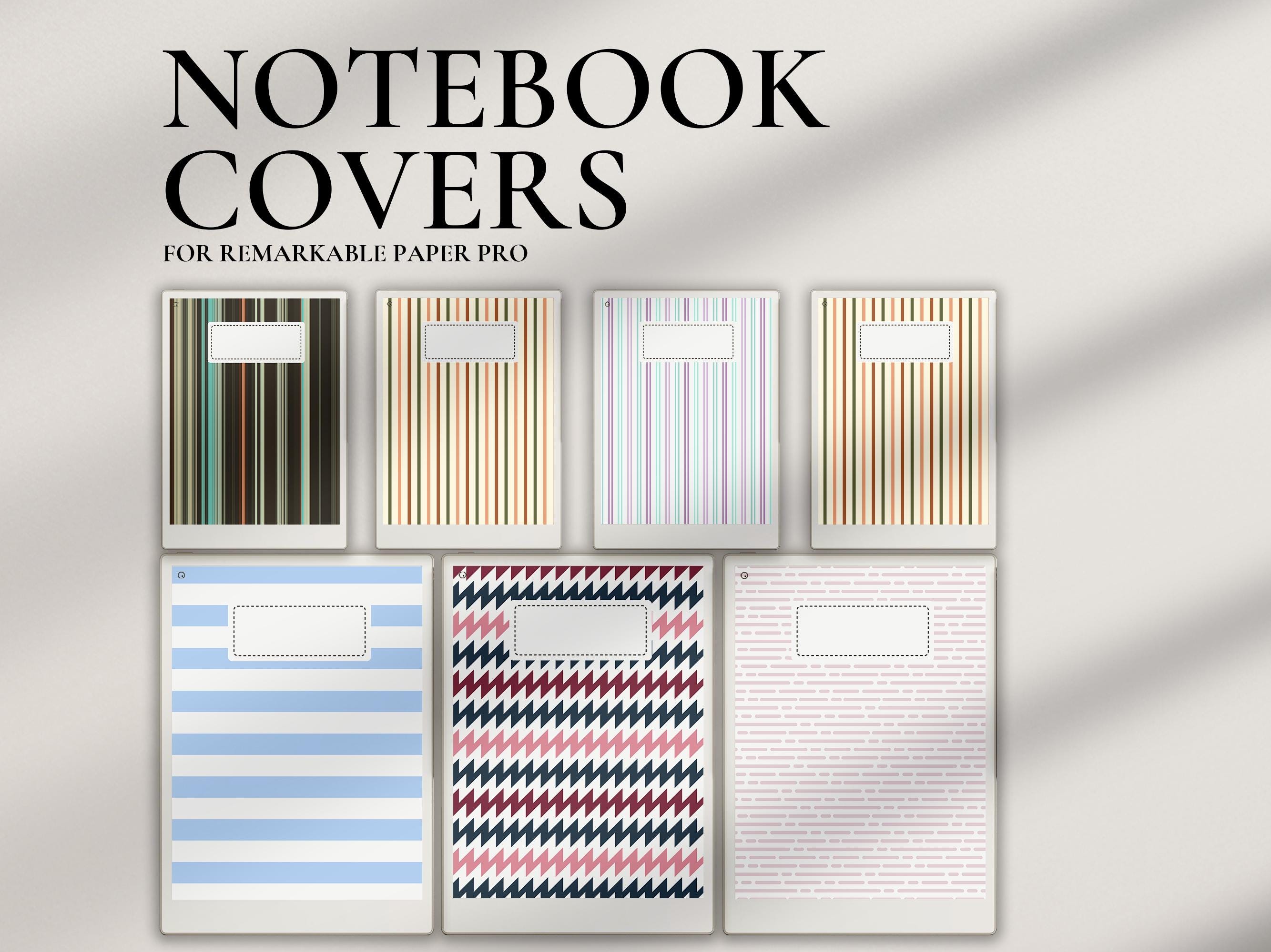 Notebook Covers for Remarkable Paper Pro | Cover Bundle | Custom ...