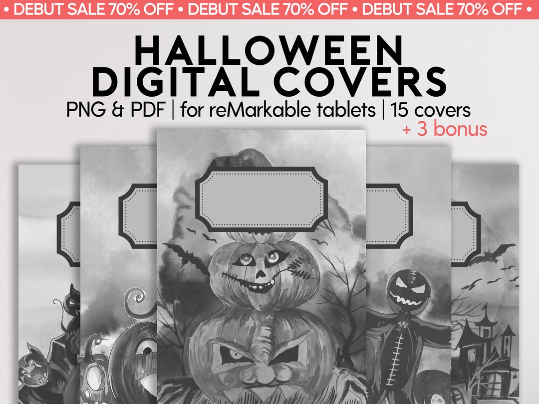 Remarkable 2 Halloween Covers Custom Cover Sleep Screen - Etsy UK