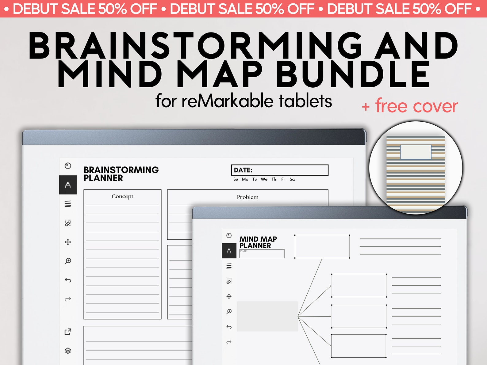 Brainstorming and Mind Map Bundle Remarkable Templates - Etsy