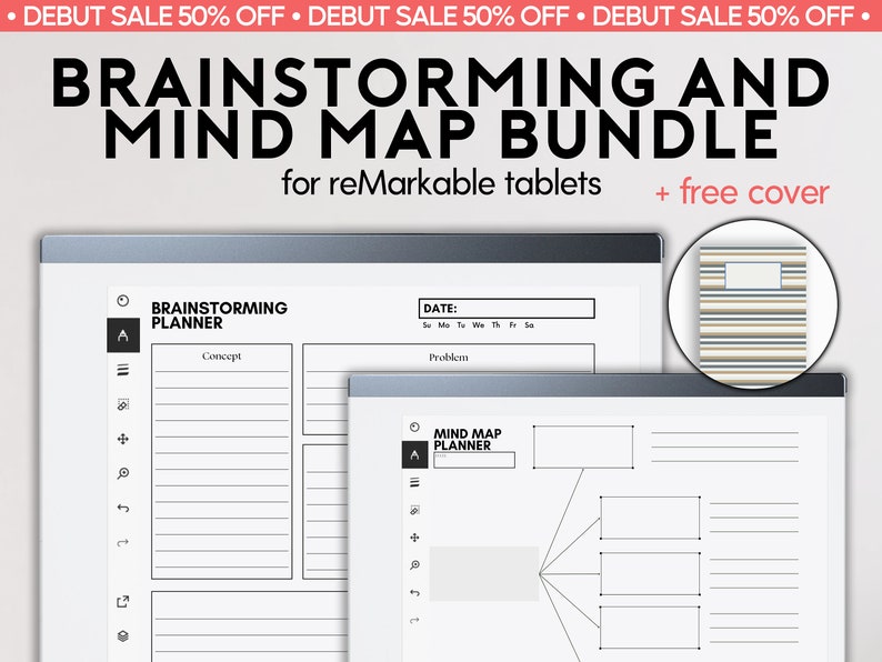 Brainstorming and Mind Map Bundle Remarkable Templates - Etsy