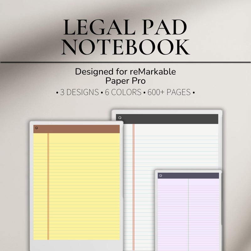 Remarkable Pro Legal Pad - Etsy