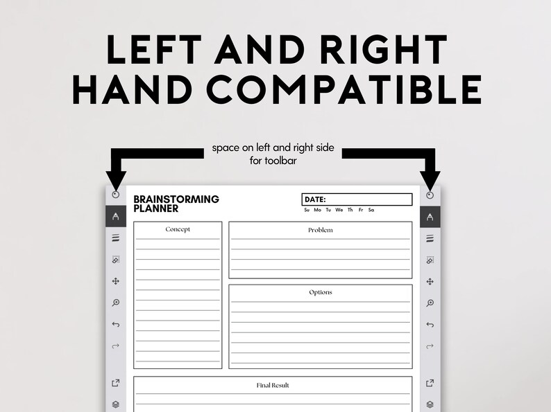 Brainstorming Planner Template Fits Remarkable 1&2 | Brainstorming ...