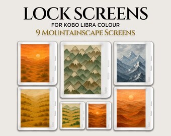 19 Lock Screens for Kobo Libra Colour Kobo Clara Colour Screensavers ...