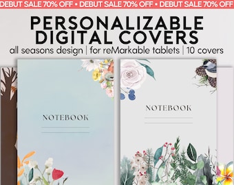 Remarkable 2 Personalised Notebook Cover Template Bundle Forest | Sleep ...
