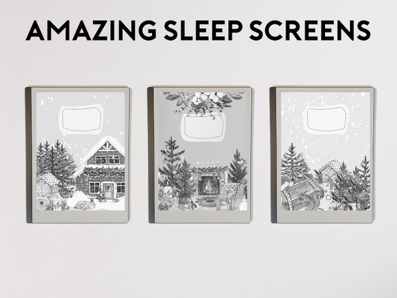 Remarkable 2 Christmas Covers Custom Cover Sleep Screen - Etsy