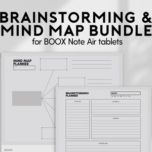 Brainstorming and Mind Map Bundle | for Fits Onyx BOOX Note Air Tablets ...