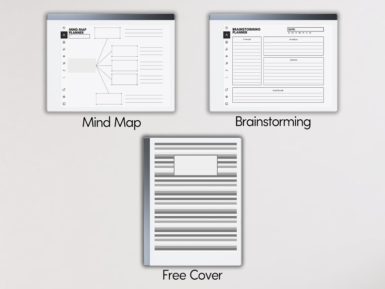 Brainstorming and Mind Map Bundle Remarkable Templates - Etsy