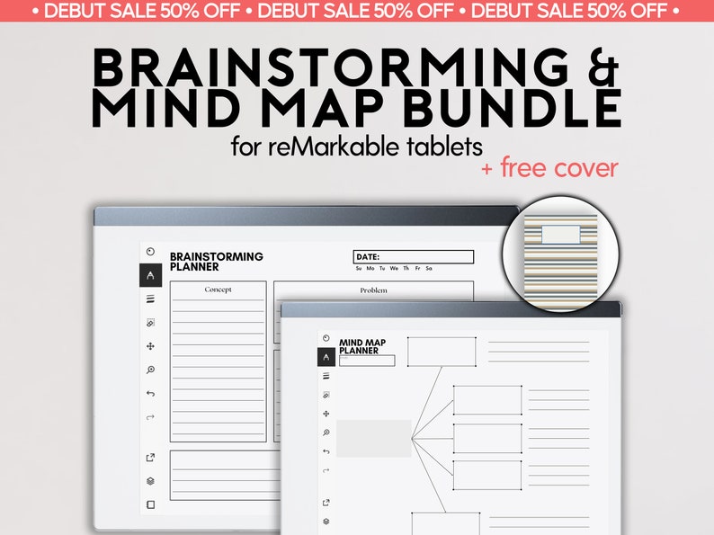 Brainstorming and Mind Map Bundle Remarkable Templates Remarkable ...