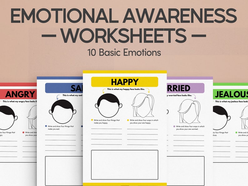 Emotional Awareness Worksheets | Social and Emotional Learning ...
