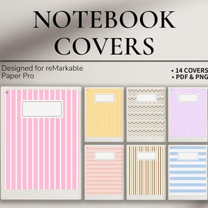 Notebook Covers for Remarkable Paper Pro | Cover Bundle | Custom ...