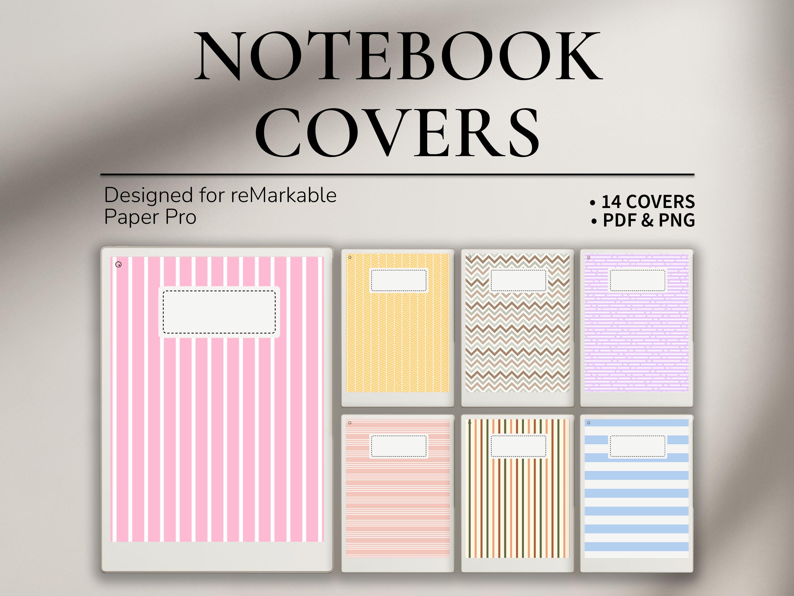 Notebook Covers for Remarkable Paper Pro | Cover Bundle | Custom ...