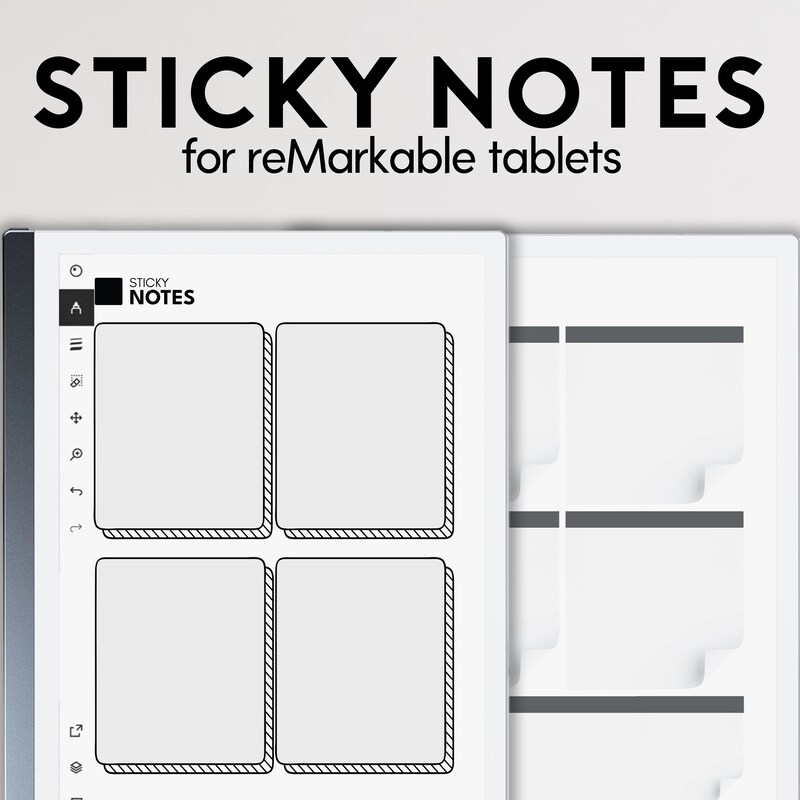 Sticky Note Template - Etsy