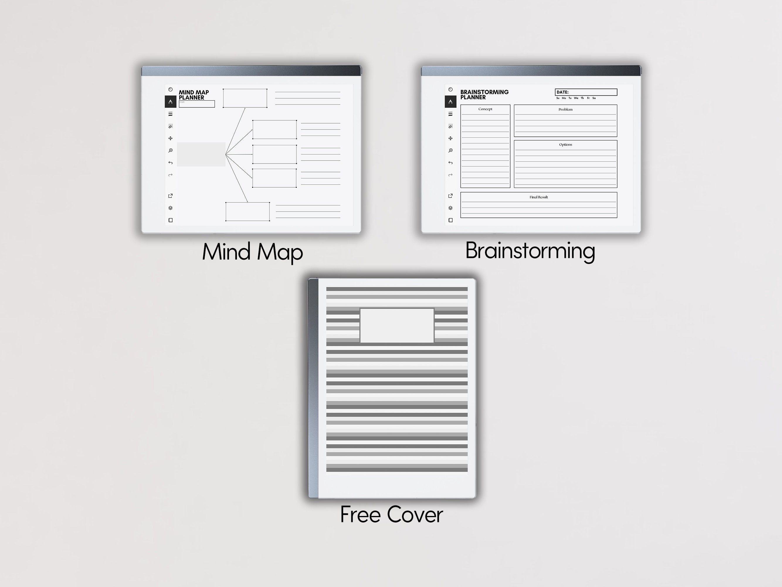 Brainstorming and Mind Map Bundle Remarkable Templates Remarkable ...