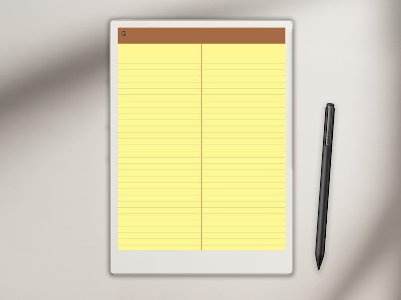 Legal Pad Notebook for Remarkable Paper Pro | Yellow Legal Paper ...