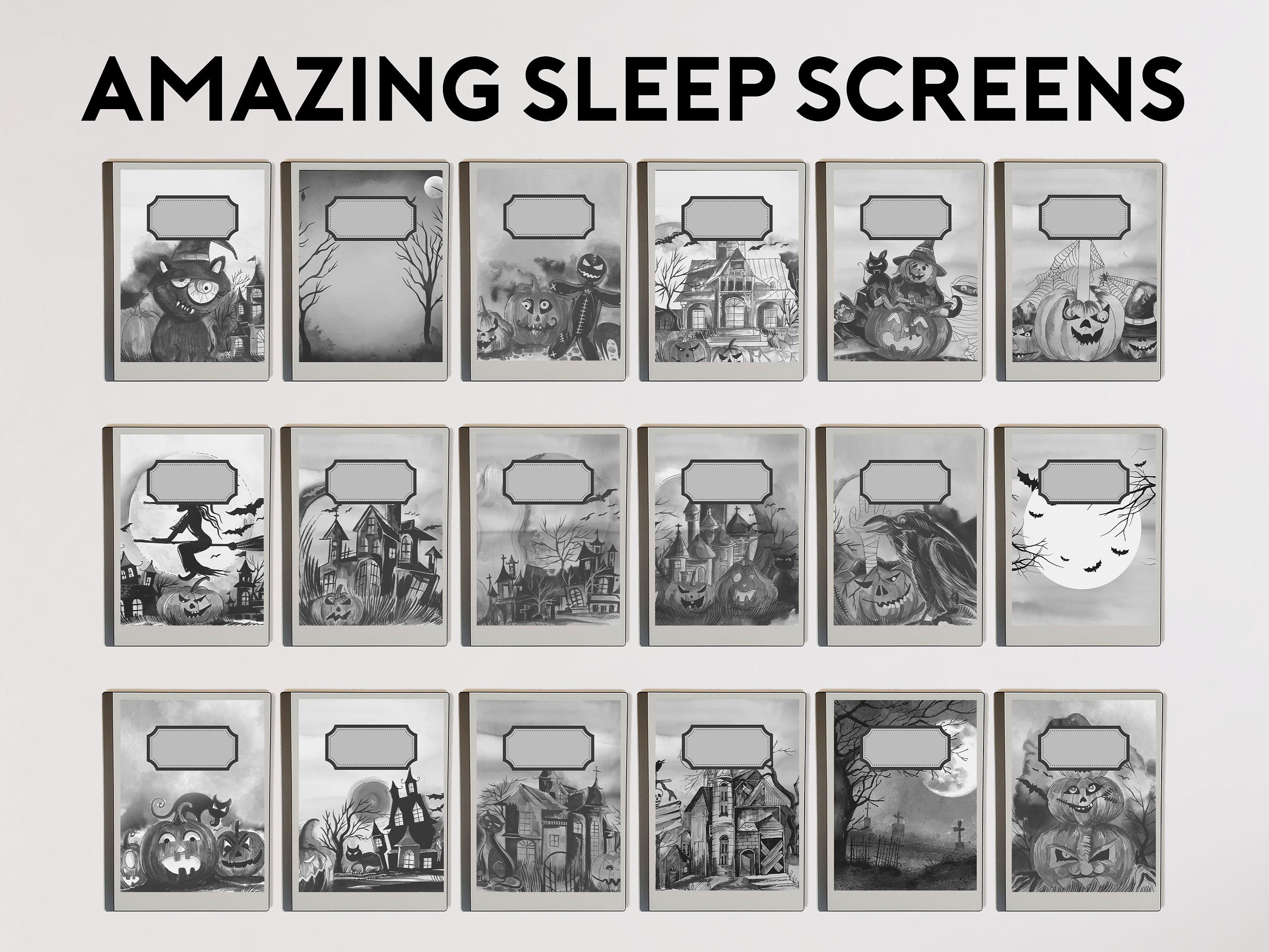 Remarkable 2 Halloween Covers Custom Cover Sleep Screen - Etsy UK