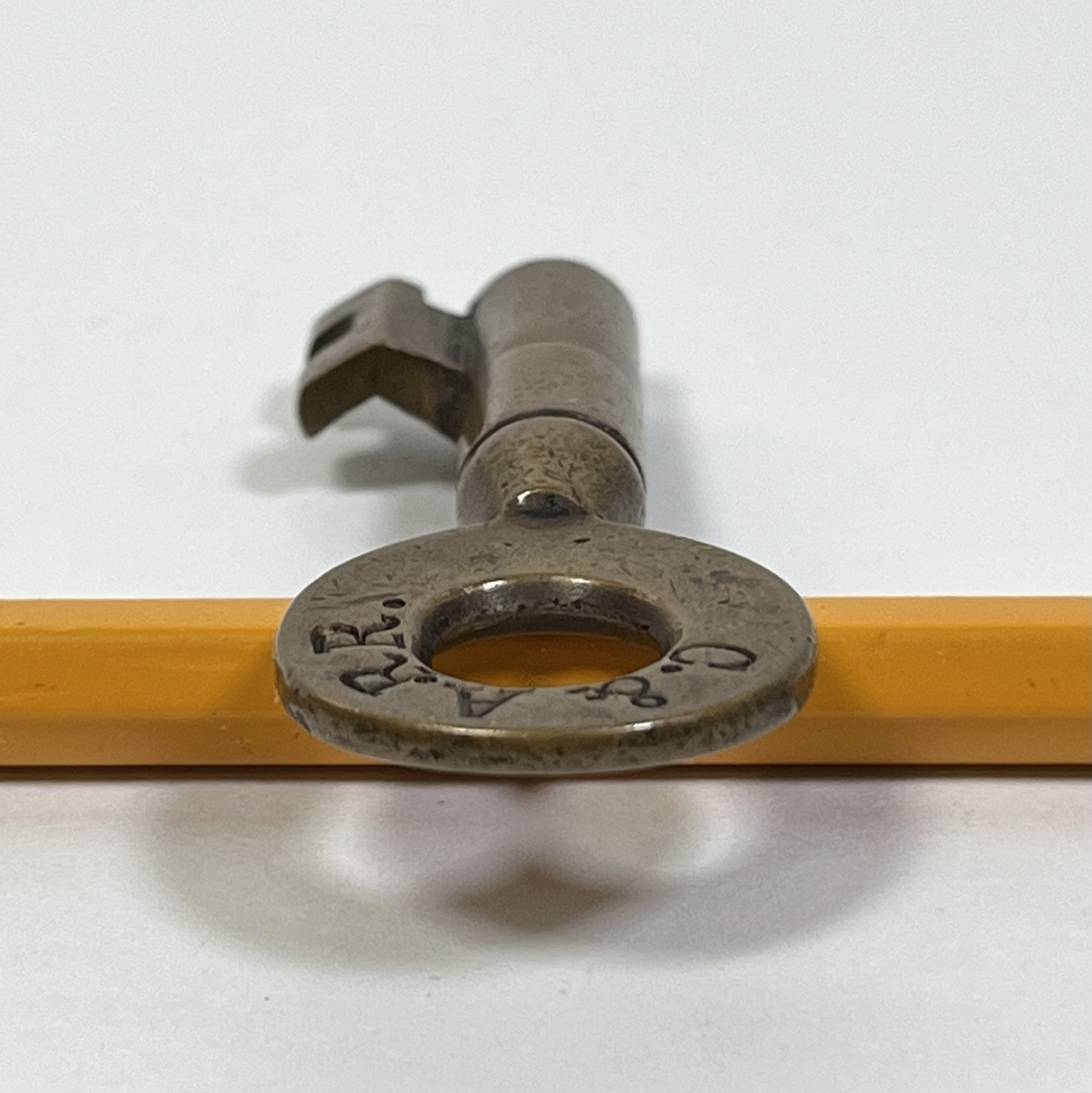 C&A RR Brass Hollow Tapered Barrel Railroad Switch Key • Chicago and ...