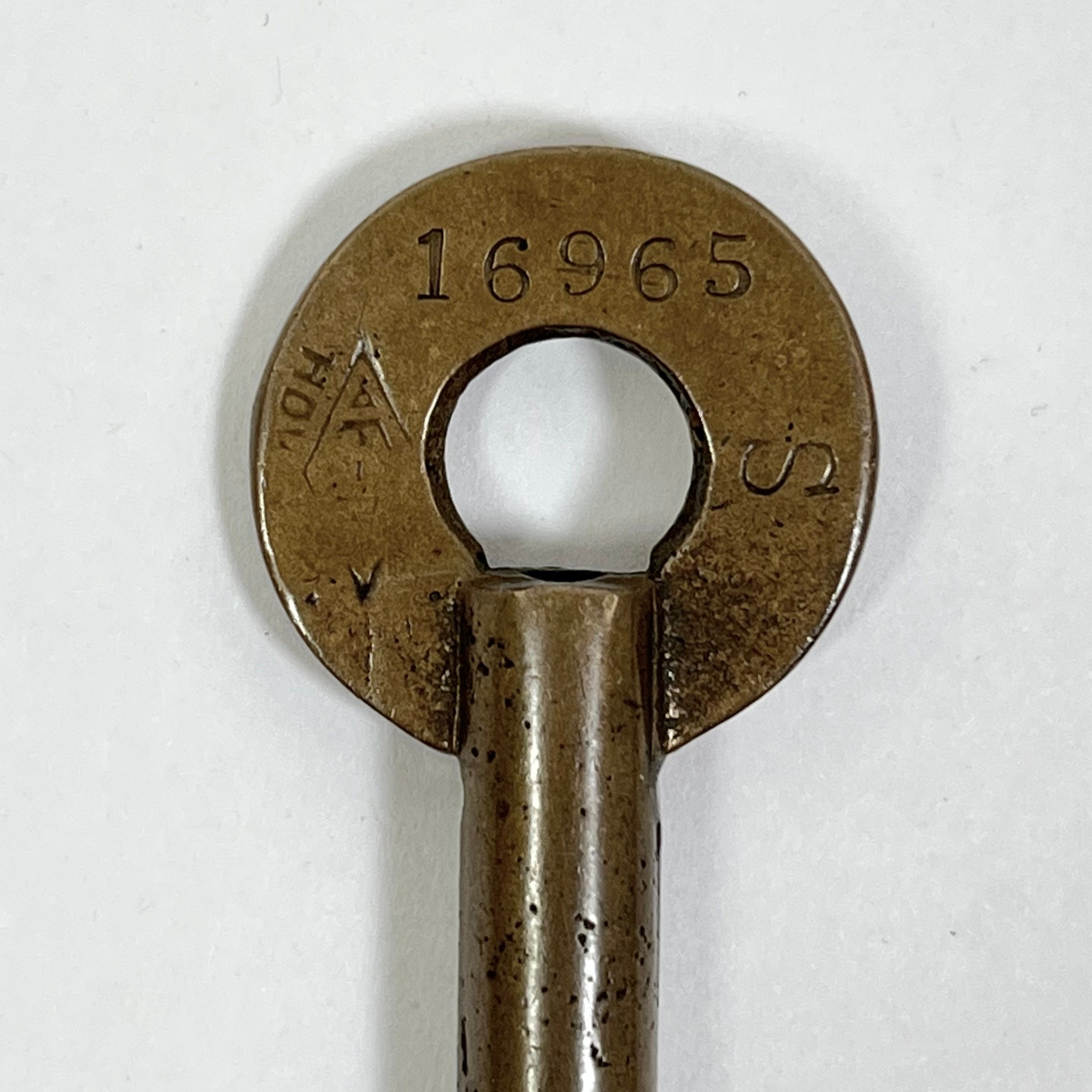 WRR Wabash Brass Hollow Barrel Railroad Switch KEY Train Rr Fraim ...