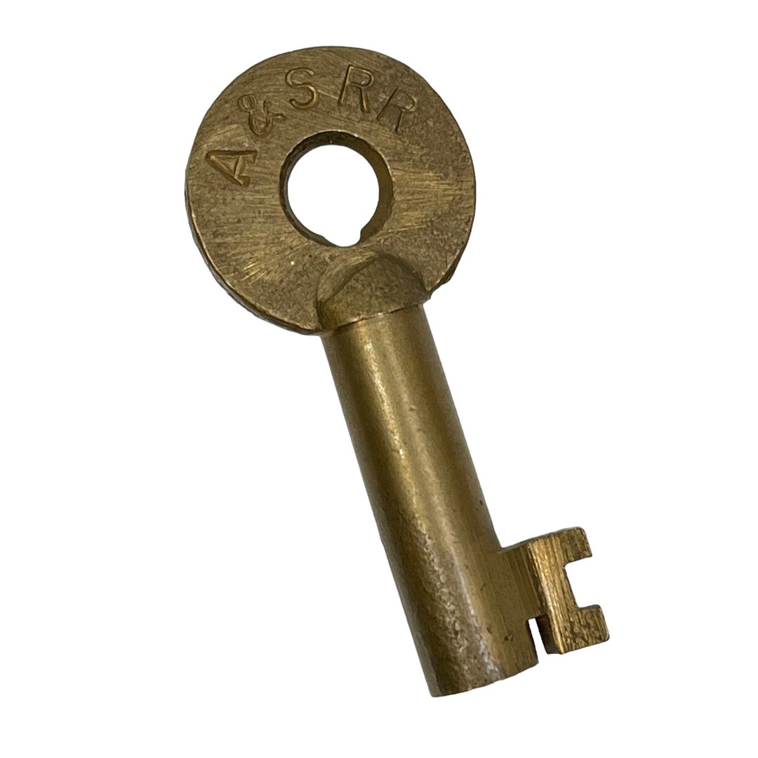 A&S RR Brass Hollow Barrel Railroad Key Alton and Southern Railroad ...