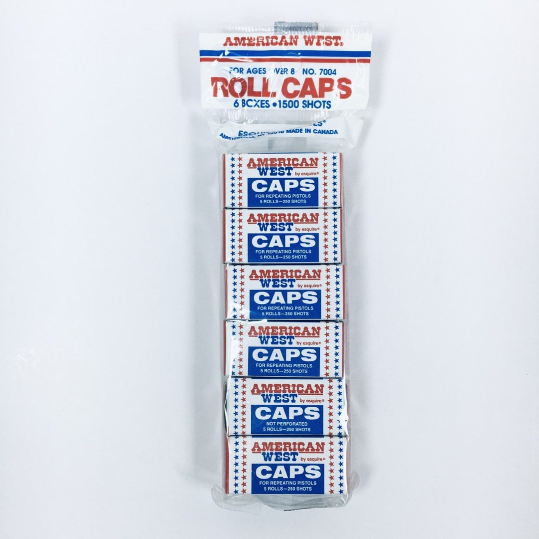 NEW American West ROLL CAPS Shots for Repeating Toy Guns Pistols #7004 ...