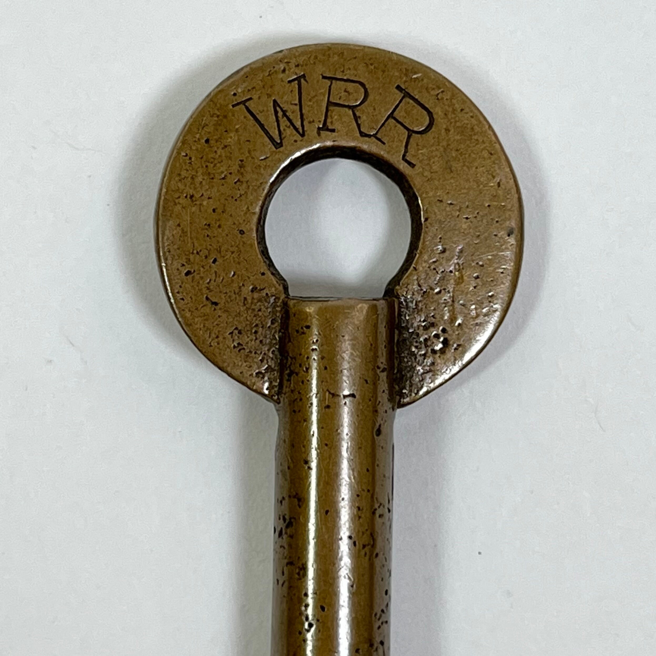 WRR Wabash Brass Hollow Barrel Railroad Switch KEY Train Rr Fraim ...